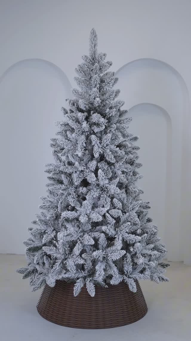 Обзор на искусственную ель "Славянская заснеженная" из ПВХ, ЕлкиТорг