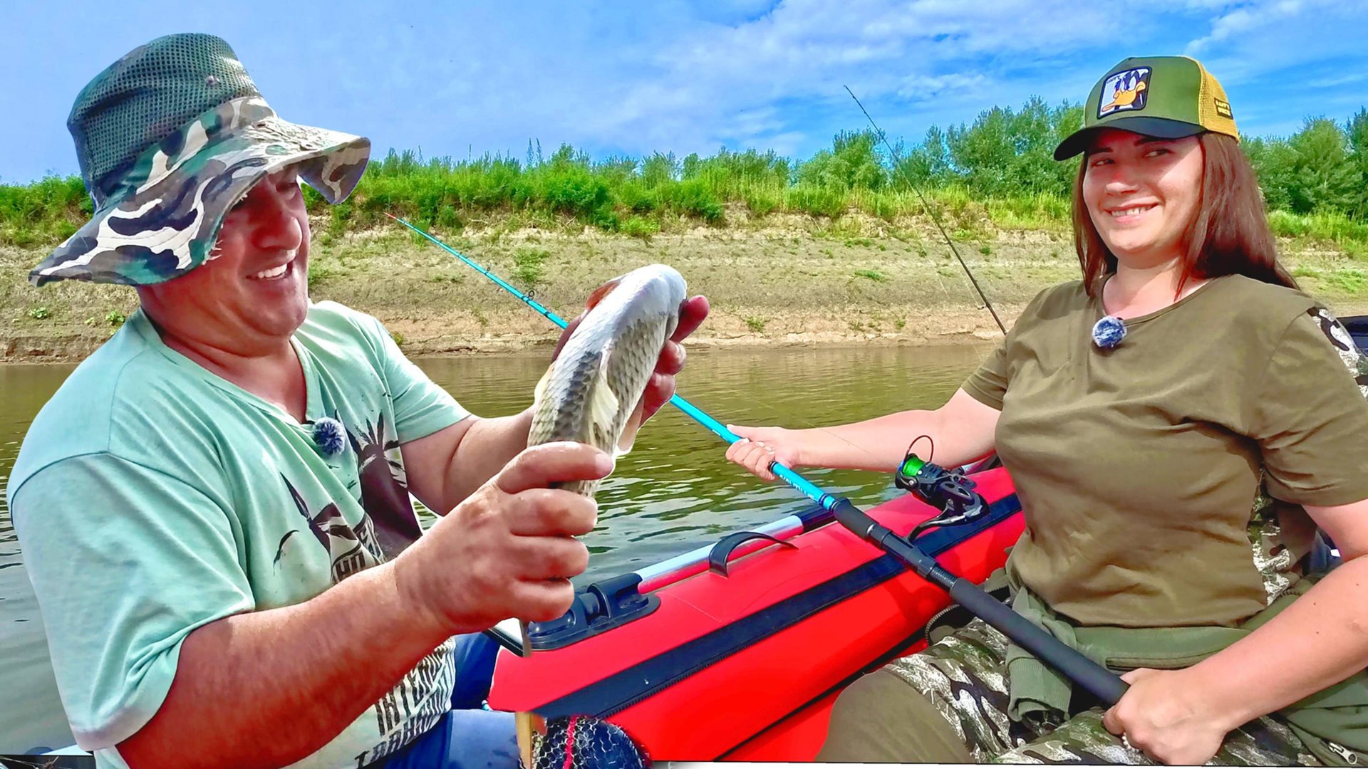 Карина удивила! Живем дикарями в палатке. Рыбалка в Астраханской области!