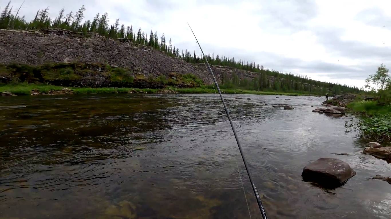 Поход в Эвенкию за хариусом. Рыбалка бомба. Первый день.