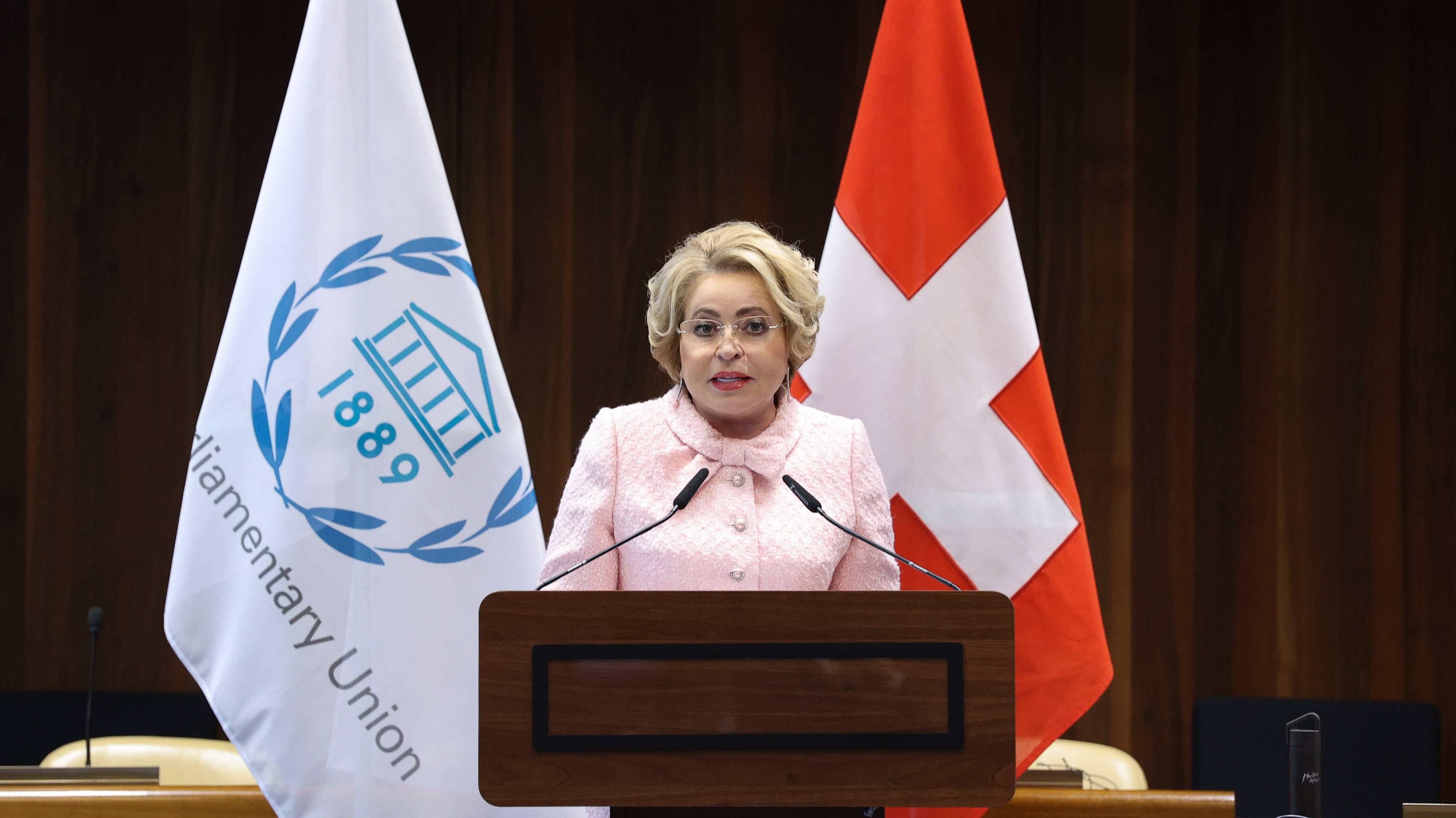 Выступление В. Матвиенко на 2 день Общей дискуссии VI  Всемирной конференции спикеров парламентов