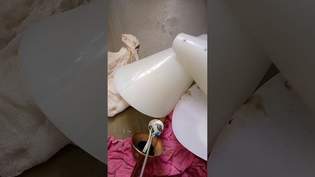 Реставрация лампы 5 рожков 1965г-1974г.Часть8