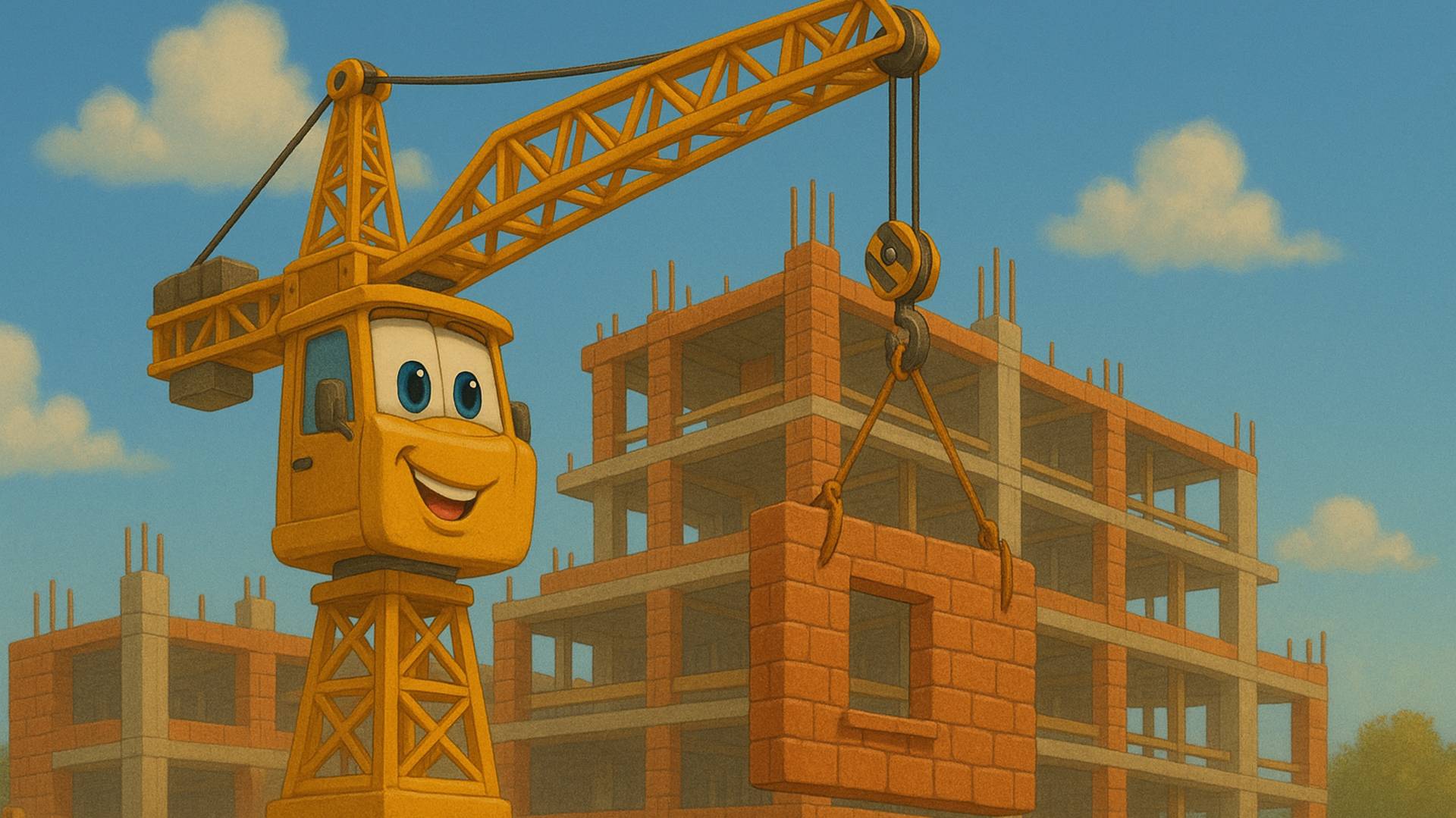 Подъёмный кран🎶|  Детские песенки | Детские песенки для детей| Детские песенки для малышей слушать