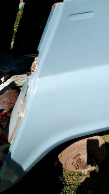 Меняю крыло на Уазике 2