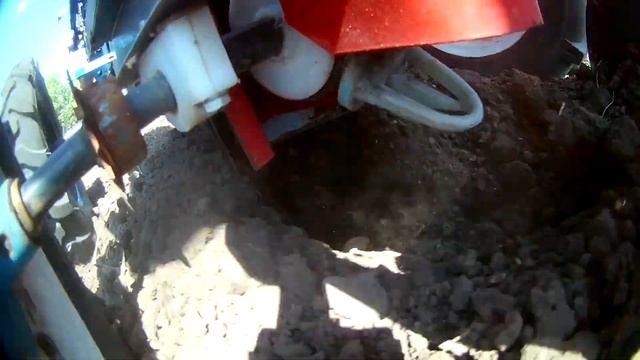 Мотоблок Нева с картофелесажалкой