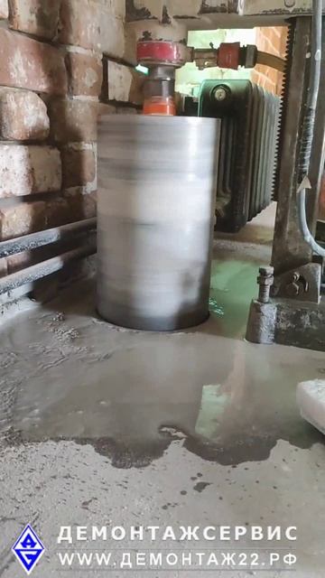 Алмазное бурение отверстий в перекрытии