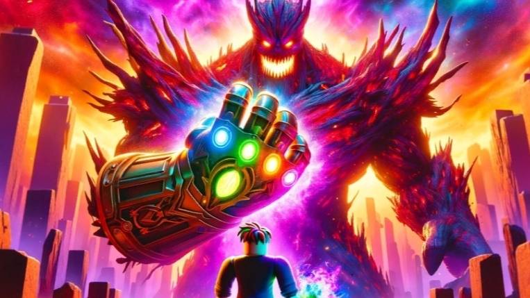 Взял ПЕРЧАТКУ БЕСКОНЕЧНОСТИ И ПРОКАЧАЛСЯ,СИМУЛЯТОР ПЕРЧАТОК в Роблокс Режим: Симулятор перчаток.