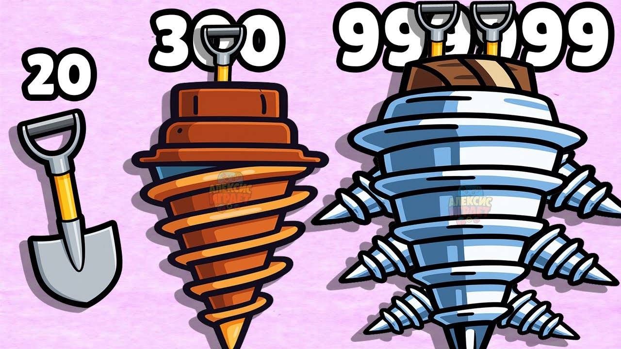 ТАКИХ КРУТЫХ ЛОПАТ НЕТ ДАЖЕ В МАЙНКРАФТЕ ЭВОЛЮЦИЯ КОПАТЕЛЯ Merge Miners