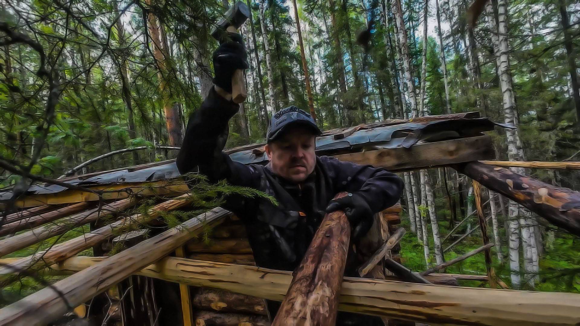 Безумная логистика: стройка в лесу без дорог. Крыша – следующий уровень!