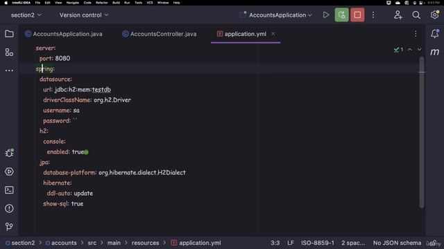 9. Configuring H2 DB & YAML properties