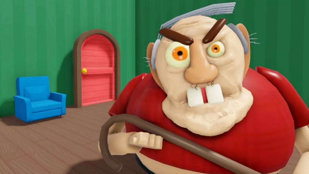 СБЕГАЮ ОТ ДEДУШКИ В ROBLOX!!