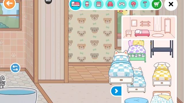 Обустройство милого домика питомцев в toca boca