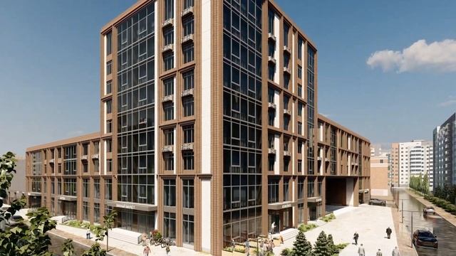 Архитектурная визуализация ЖК Марина Цветаева, Архитектурная концепция ЖК.  Визуализация экстерьера.