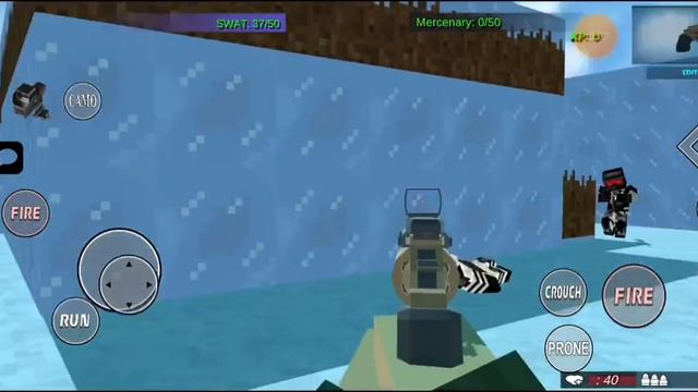 Обзор игру Advanced Blocky Combat SWAT BestCrazyGames