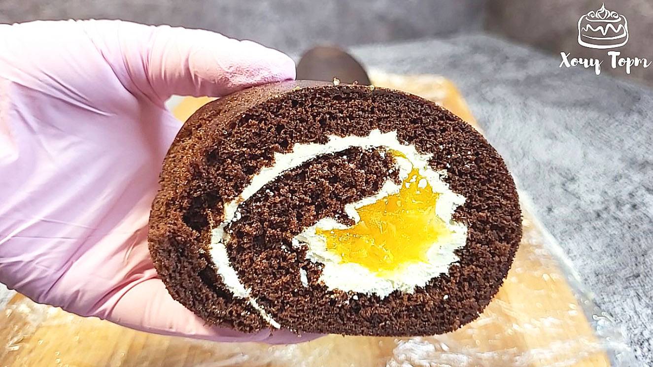 🍫 Идеальный бисквит для рулета — больше не трескается! ГИБКИЙ и шоколадный, как Вы мечтали! 💥