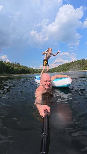 Ныряем с сапборда на Яльчике, Марий Эл