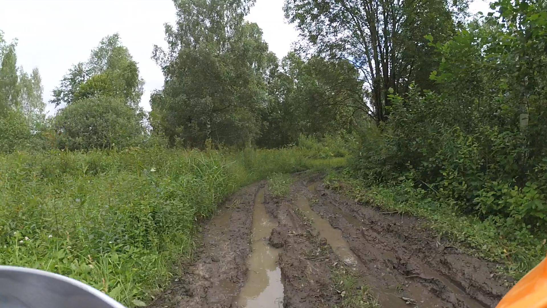 Пробиваюсь сквозь грязь на KAYO T2 ENDURO дорогу размыло