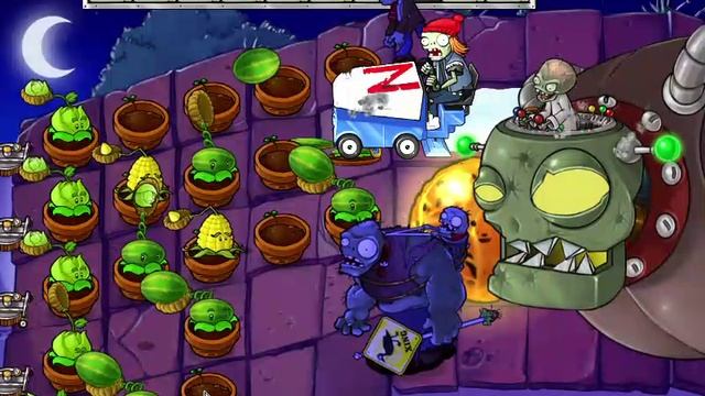 убил финального боса в Plants vs. Zombies