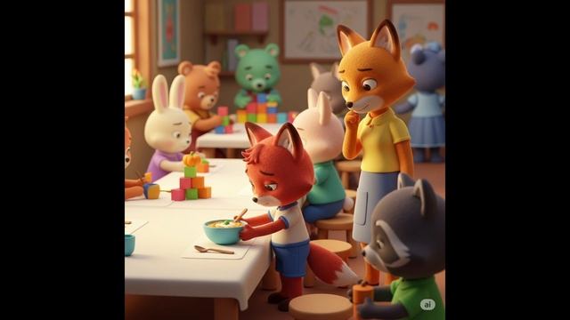 Лисёнок Фино 4. Фино не хотел пробовать новое