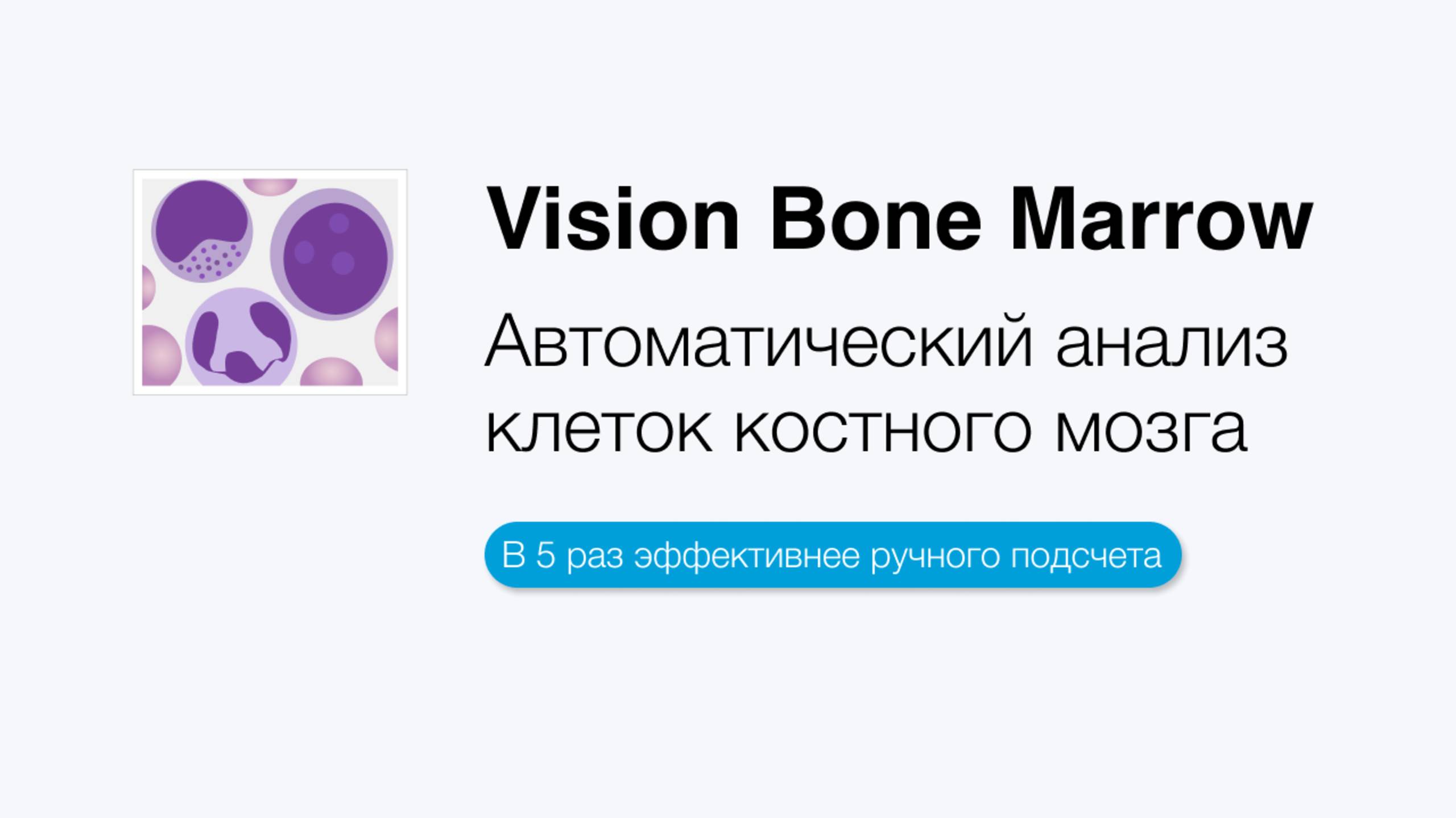 Автоматический анализ клеток костного мозга | Vision Bone Marrow