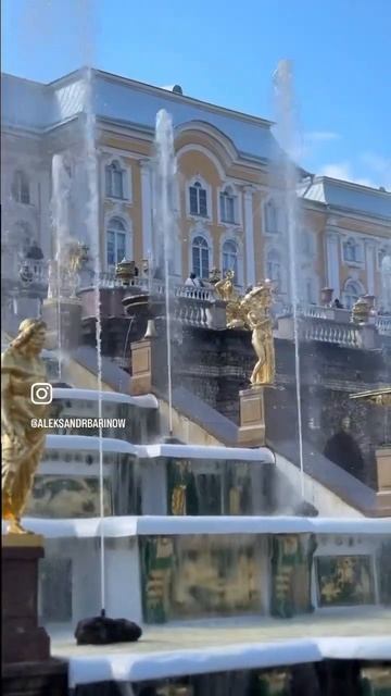 Открытие фонтанов в Петергофе 27.04.24