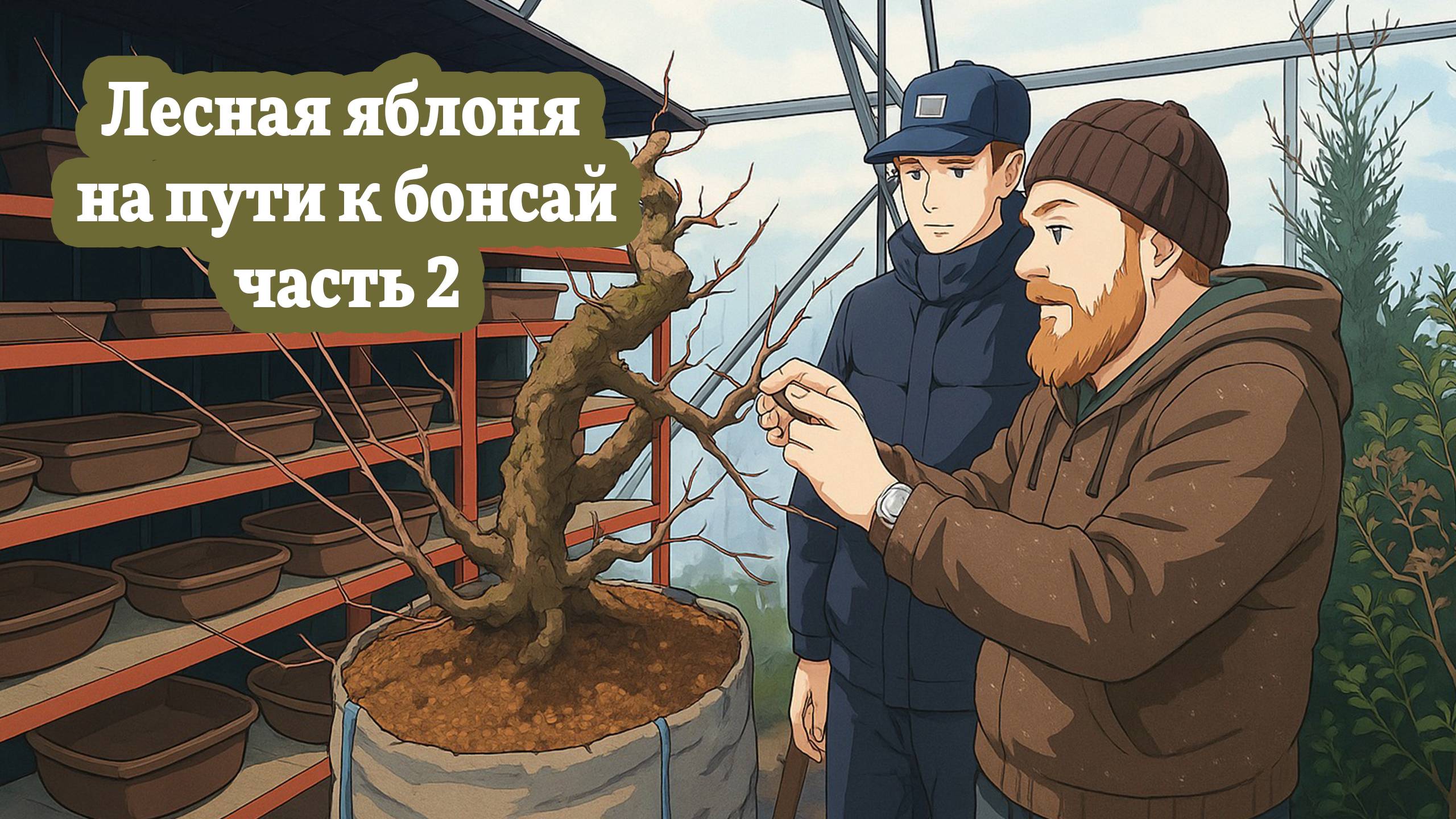 Лесная яблоня на пути к бонсай (часть 2)