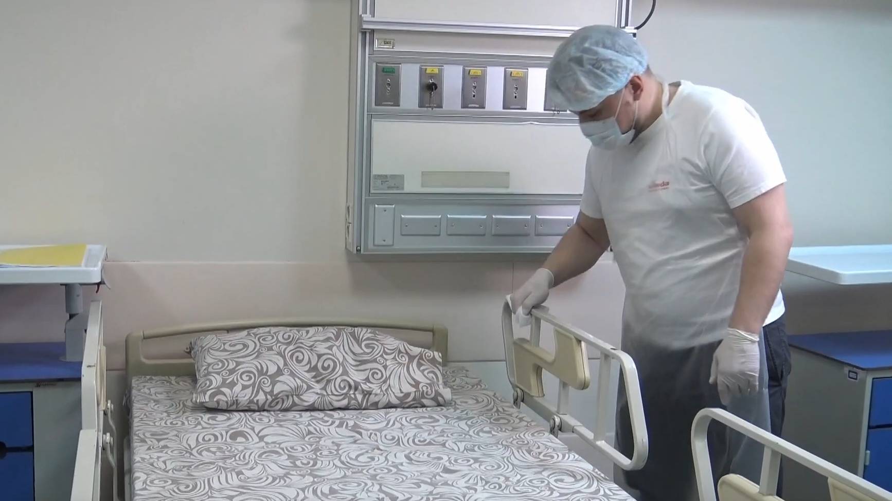 Технология текущей уборки в палате методом Свеп Про