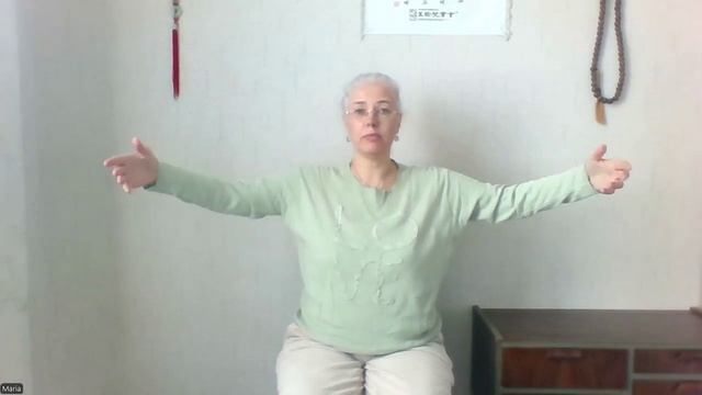 Комплекс упражнений при депрессии (сидя)