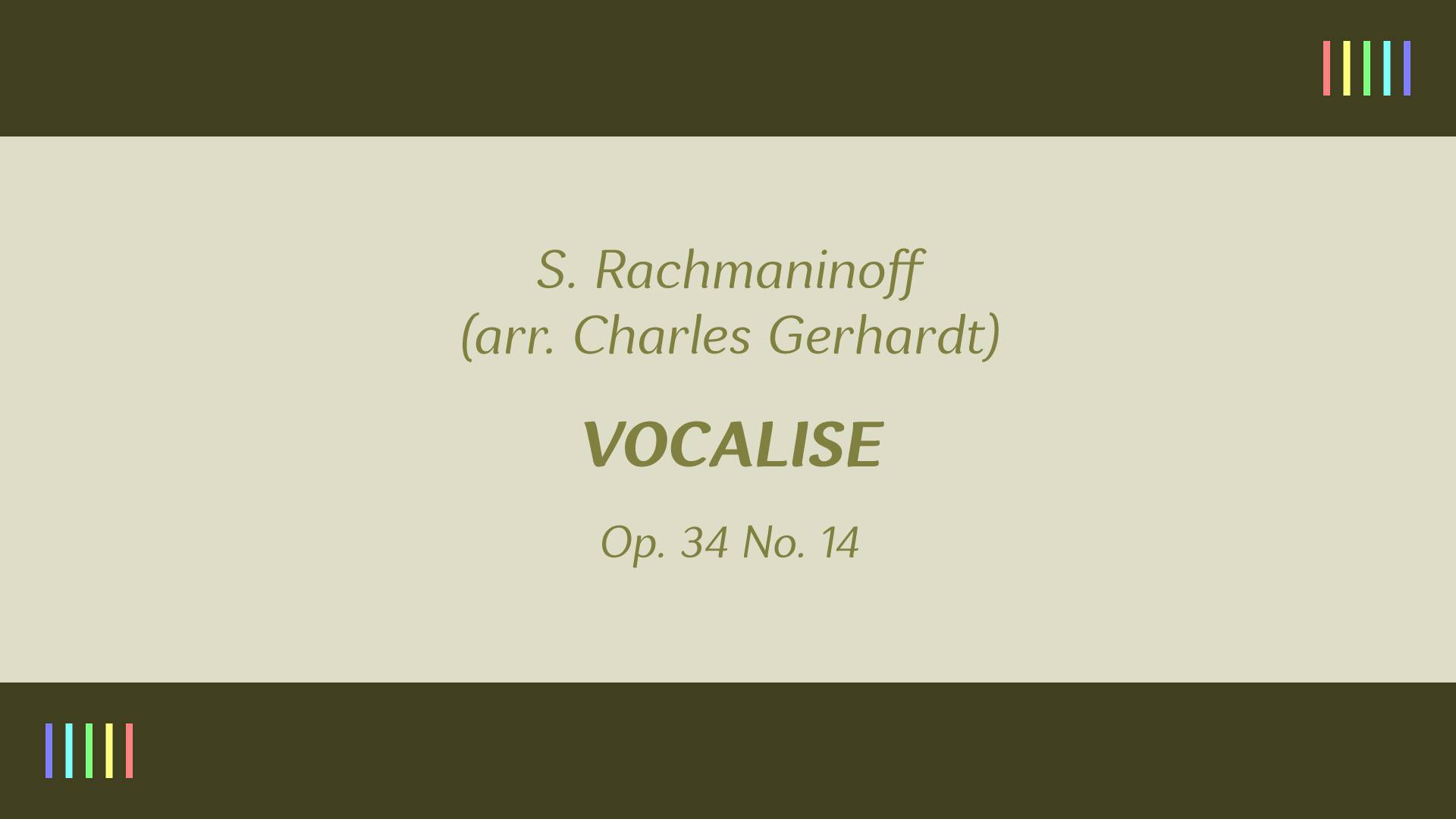 James Galway — Vocalise (Rachmaninoff)