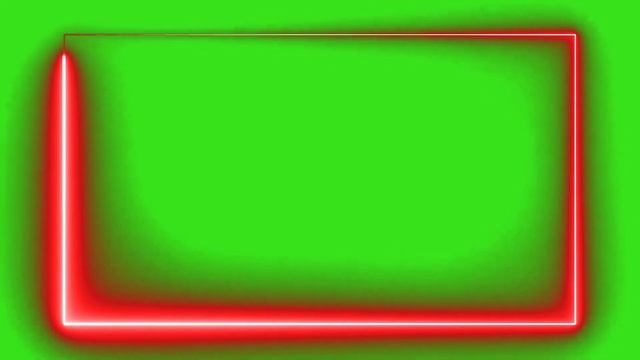 Футаж - Красная Неоновая Рамка ¦ Фон для монтажа ¦ ХРОМАКЕЙ ¦ Red Neon Frame
