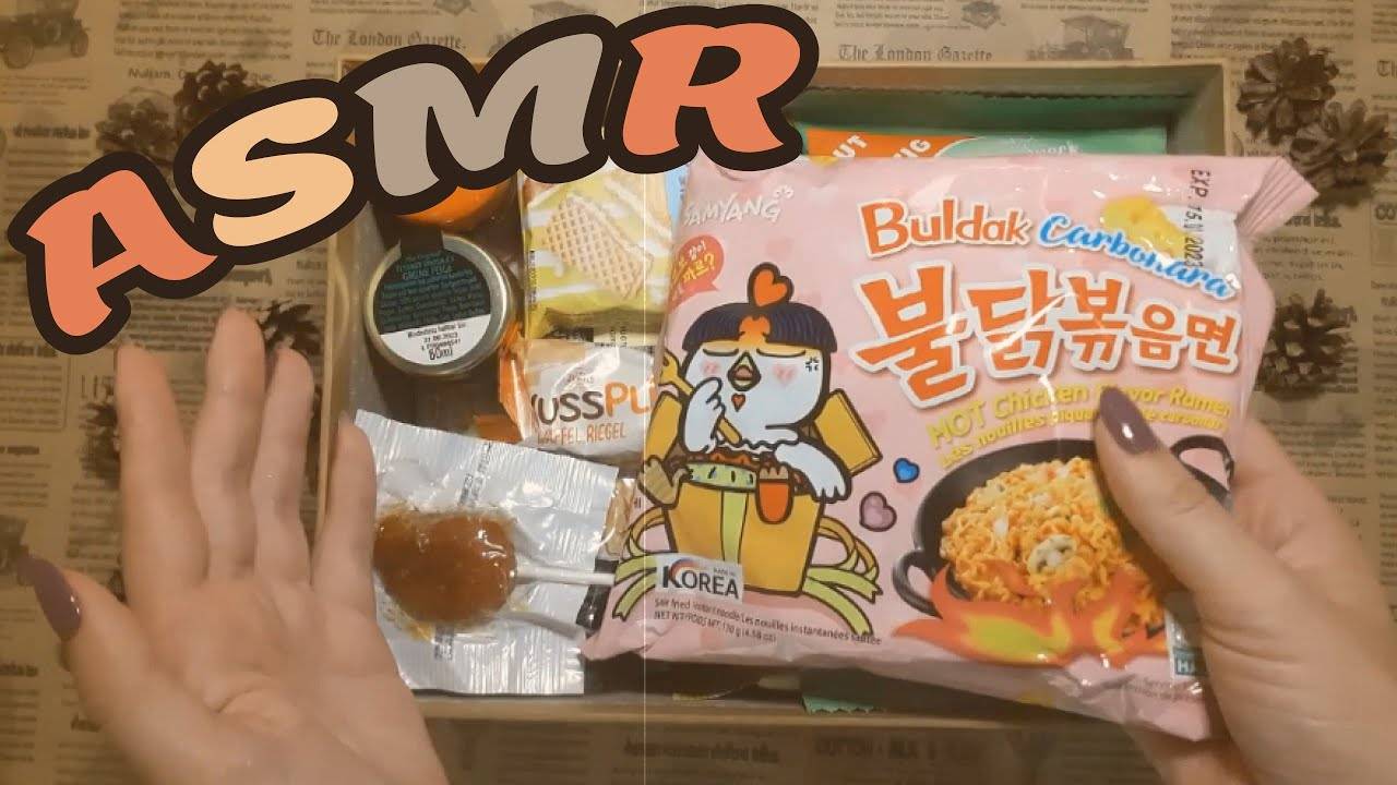 • АСМР • Распаковка вкусняшек • Посылка • Необычные вкусности • Обзор • Шепот и триггеры • Болталка