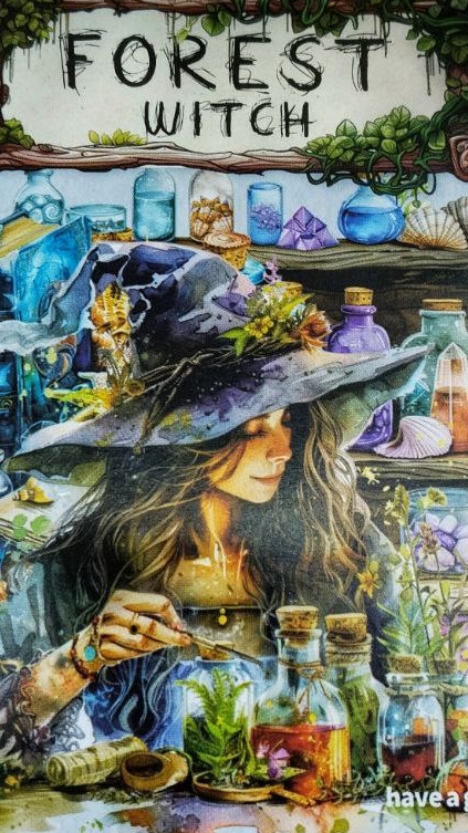 Распаковка наклеек "Лесная ведьма" ч.3 #распаковка #асмр #ведьма #природа #лес #магия #фэнтези