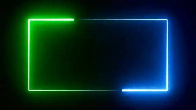 Футаж - Neon Frame [ Blue + Green ] ¦ Фон для видео ¦ Все для видеомонтажа от SD