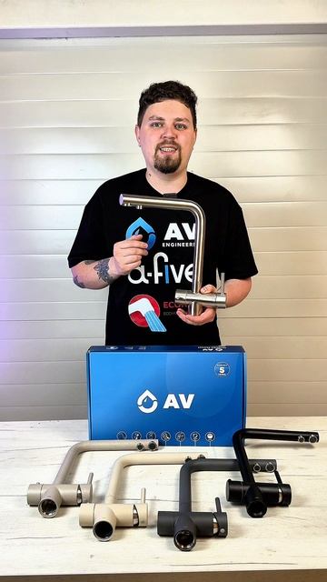 Смесители для кухни AV ENGINEERING серии ZAR с питьевым краном