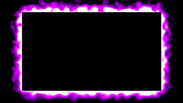 Футаж — Рамка для монтажа ¦ Фиолетовое Пламя ¦ Фон для видео