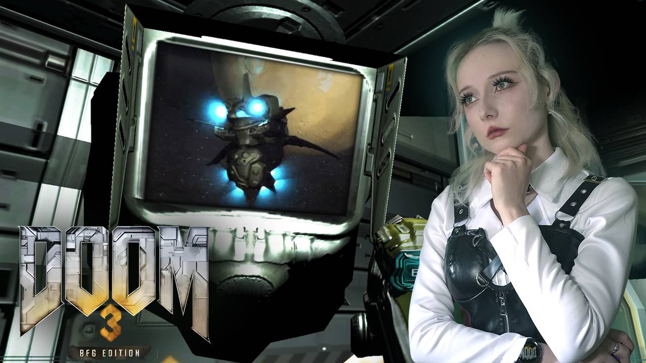 ИССЛЕДУЯ ТЁМНЫЕ И ПУГАЮЩИЕ КОРИДОРЫ СТАНЦИИ - DOOM 3 BFG Edition #2