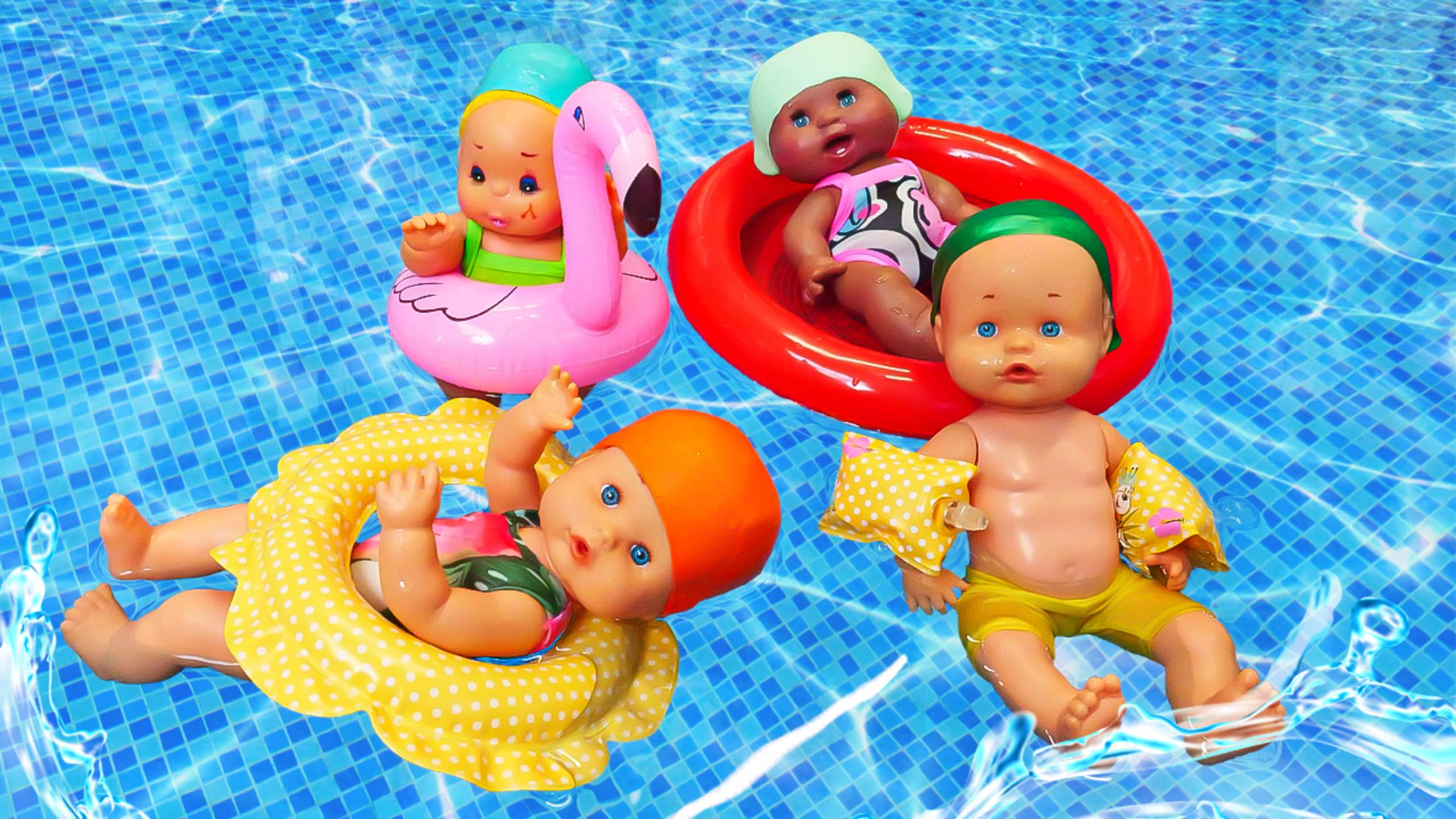 Мой детский сад – В бассейне 🌊🤿🩱 Игры для детей и куклы пупсы Беби Бон