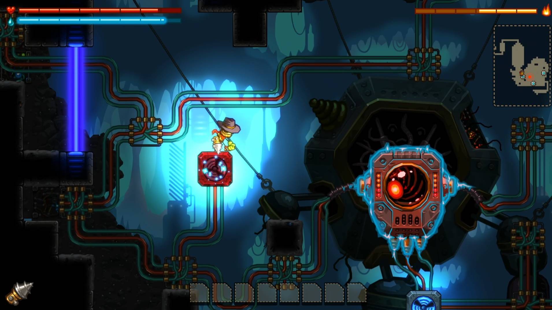 "SteamWorld Dig". Генераторы и боссфайт. 05