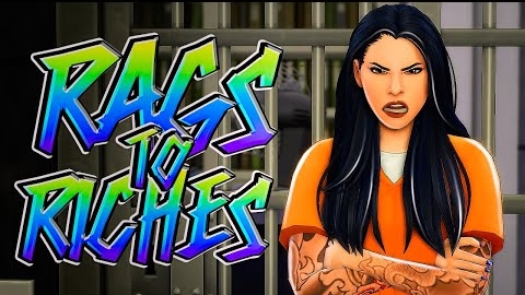 ПЕРВЫЙ РАЗ ПОПАЛА В ТЮРЬМУ  ОТЕЛЬ В СИМС 4 // The Sims 4 Rags To Riches