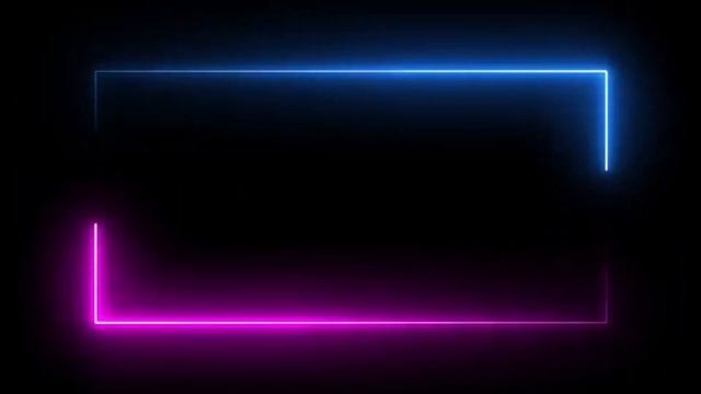 Футаж - Neon Frame [ Blue + Violet ] ¦ Фон для видео ¦ Все для видеомонтажа от SD