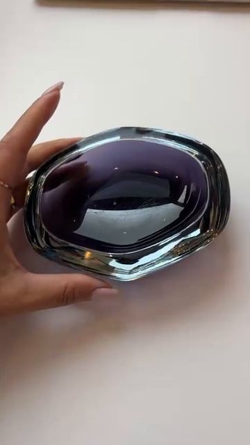 Шведская стеклянная ваза Stromberghyttan / Orrefors 1950-е