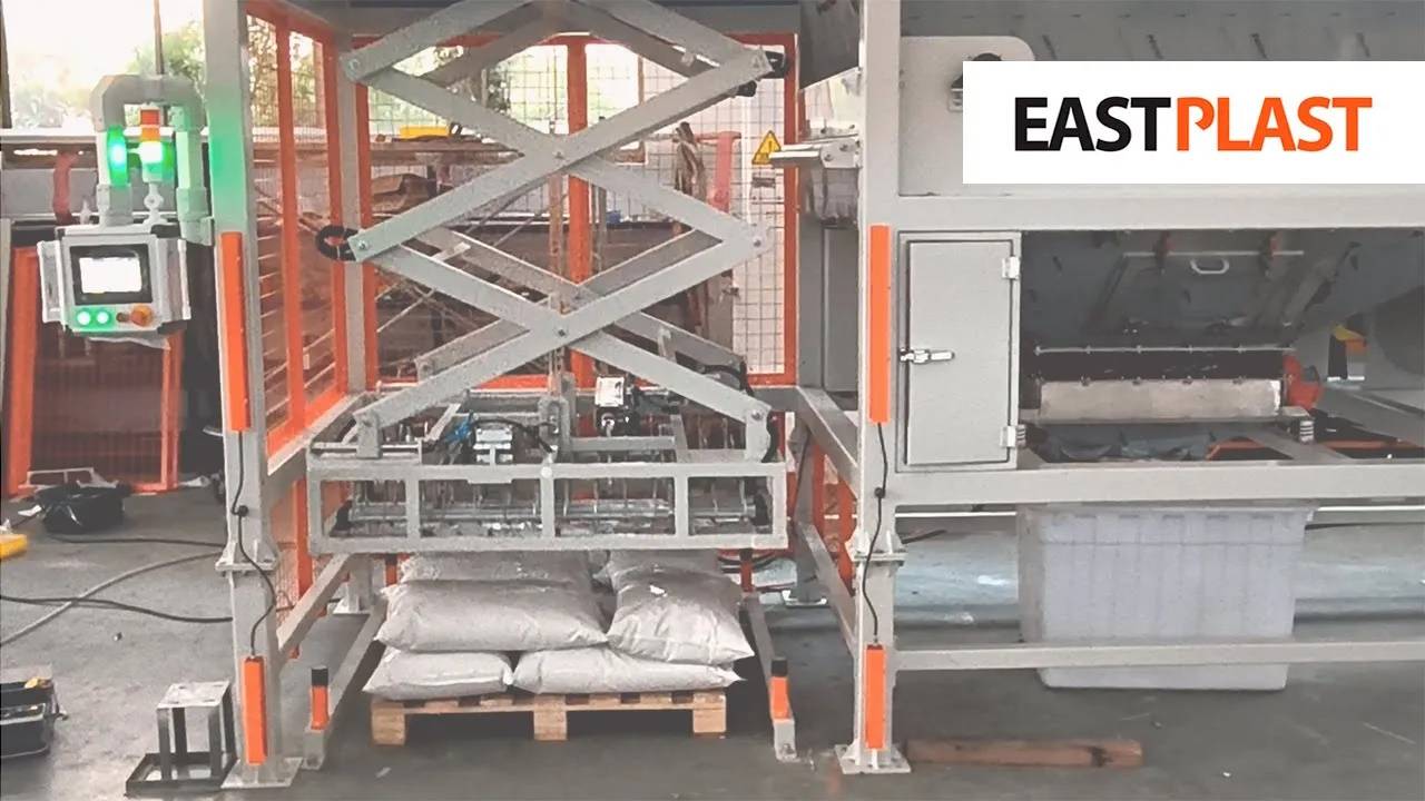 Автоматический растариватель паллет с мешками PAB-1350