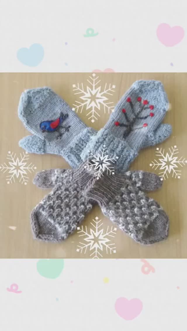 Мои вязаные рукавички под песню ансамбля "Прялица"