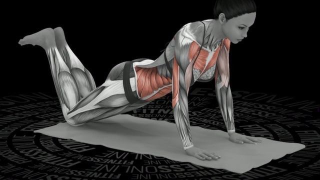 Отжимания от пола на коленях и планка с коленей