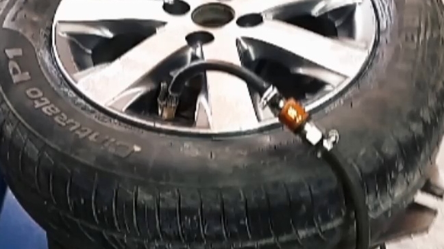 Расслоение шины и ремонт.