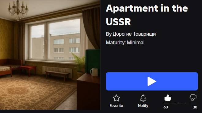Apartment in the USSR|Roblox game