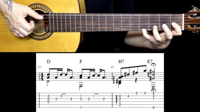 Песня про зайцев из х⧸ф ＂Бриллиантовая рука＂ ｜ На гитаре demo + разбор / Ноты Табы