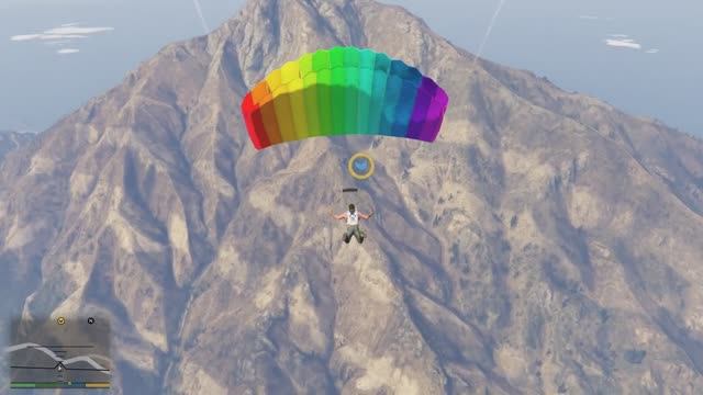 Grand Theft Auto V. Все прыжки с парашютом. Тайм-код.