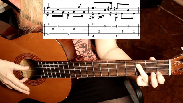 Белый шиповник - из рок-оперы "Юнона и Авось" / На гитаре demo + разбор / Ноты Табы