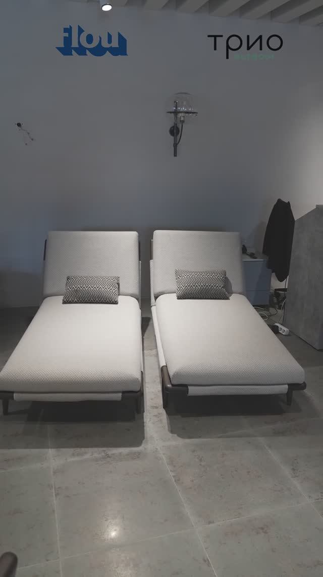 Уличный шезлонг Gaudi Coffee Brown iroko / 911 Noah от Flou