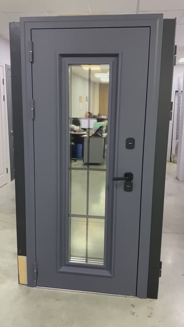 Металлические двери в дом с терморазрывом и стеклопакетом. ВЛАДИМИРСКАЯ ФАБРИКА ДВЕРЕЙ.